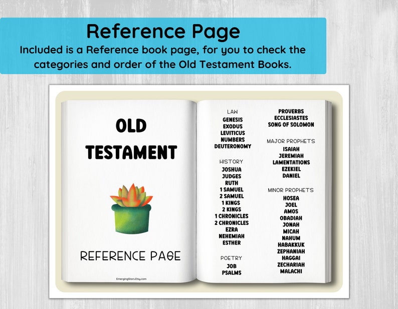 Old Testament Books of the Bible Kids Sorting Activity/ Children's ...