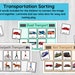 Toddler Transportation Sorting Activity, Printable Land, Sea, Water ...