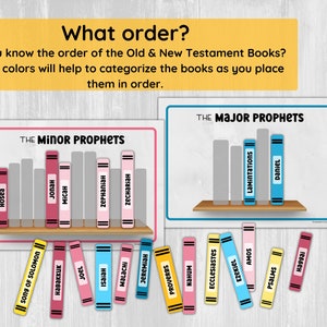 Books of the Bible Practice Game/ Printable Kids Bible Sorting - Etsy