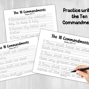 10 Commandments Moses Bible Story, Sunday School Game, Christian Kids ...