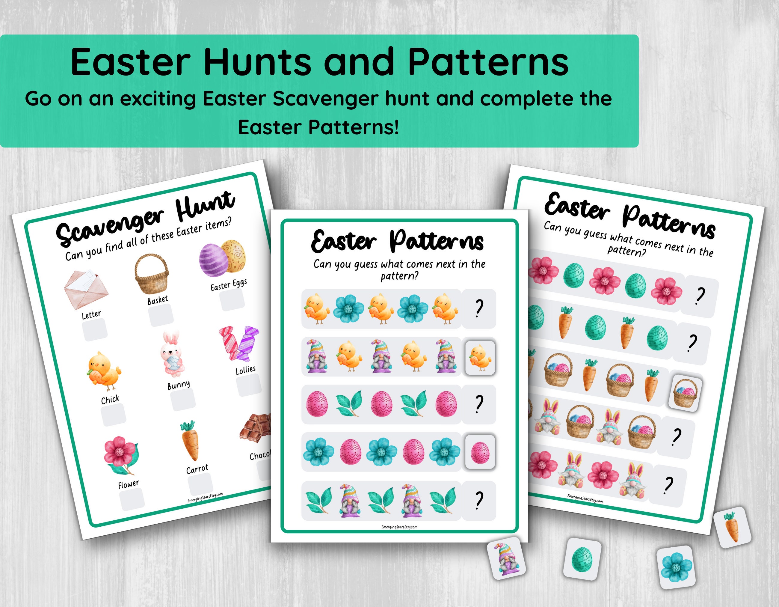 Kids Easter Games, Easter Scavenger Hunt, Easter Printable Games ...