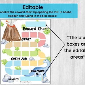 Dinosaur Kids Reward Chart, Dino Chore Chart Printable, Dinosaur Potty ...