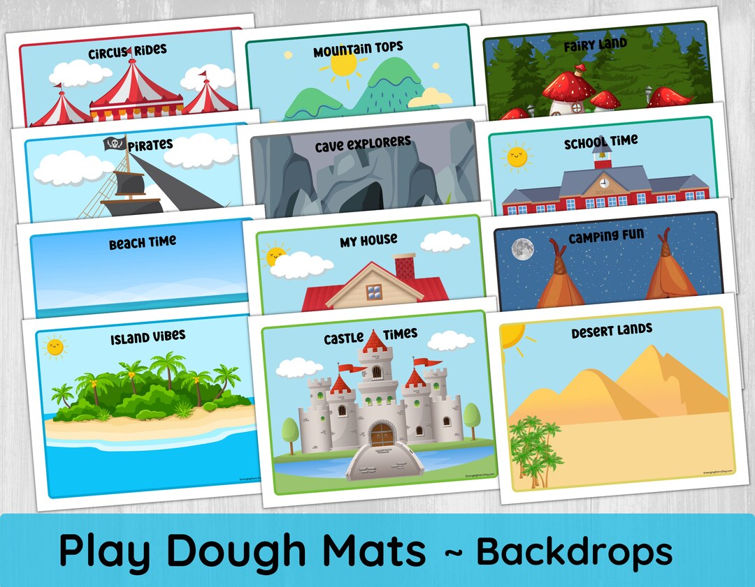 Play Dough Mats/ Toddler Play Dough Mat Activity/ Play Doh/ - Etsy ...