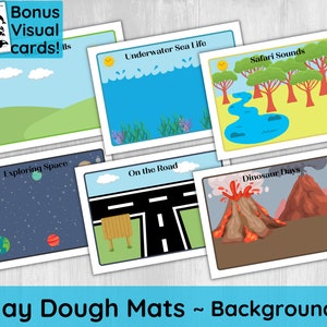 Play Dough Mats /toddler Play Dough Mat Activity /play Doh / | Etsy