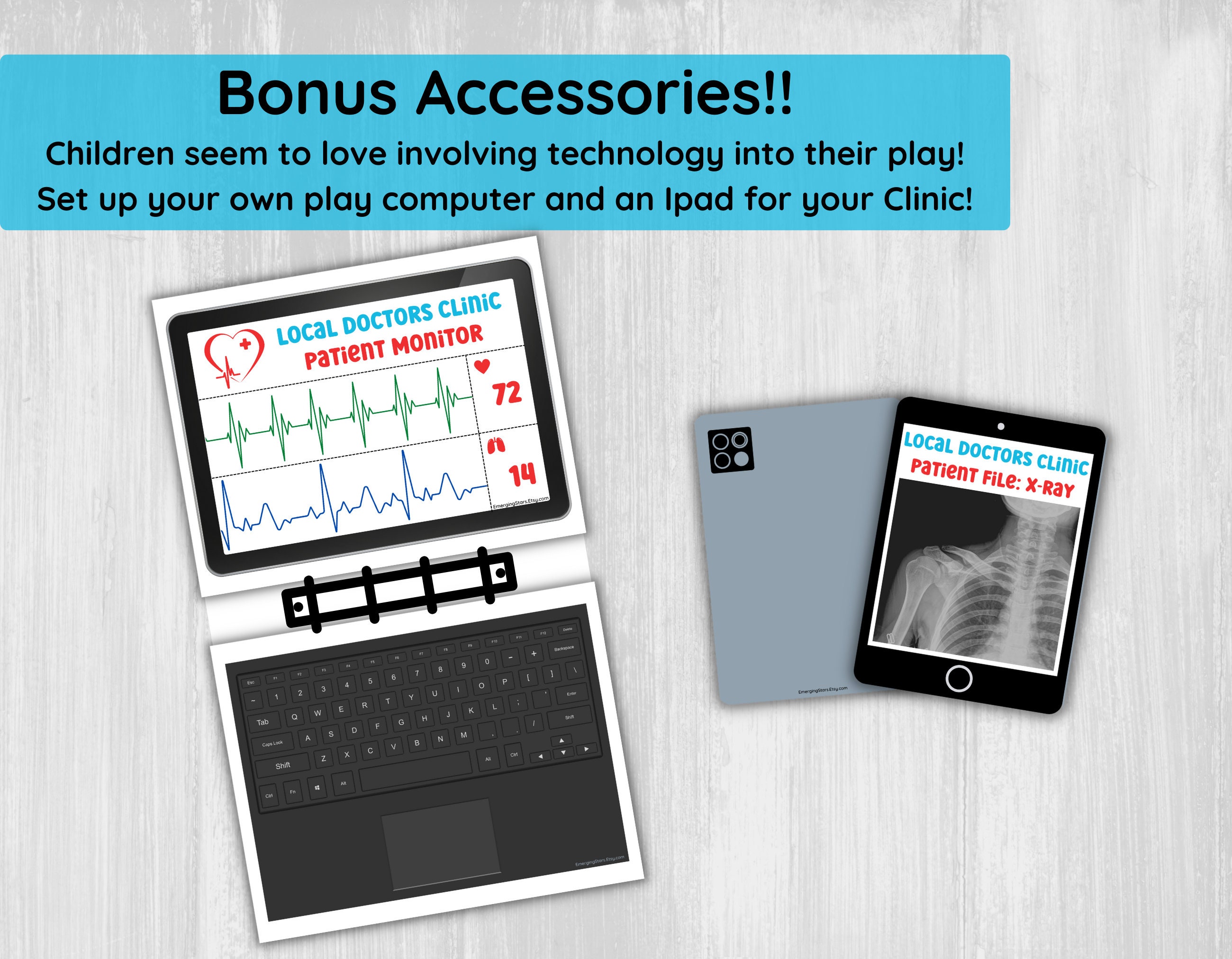 Doctors Pretend Play Set for Kids/ Printable Children's - Etsy