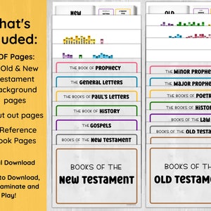 Books of the Bible Practice Game/ Printable Kids Bible Sorting - Etsy