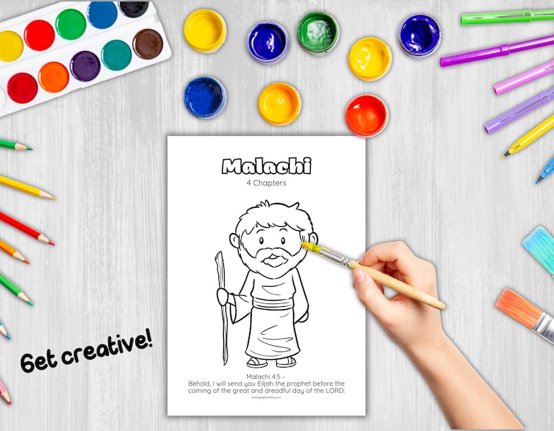 Kids Coloring in Pages Old Testament Books of the Bible Printable ...