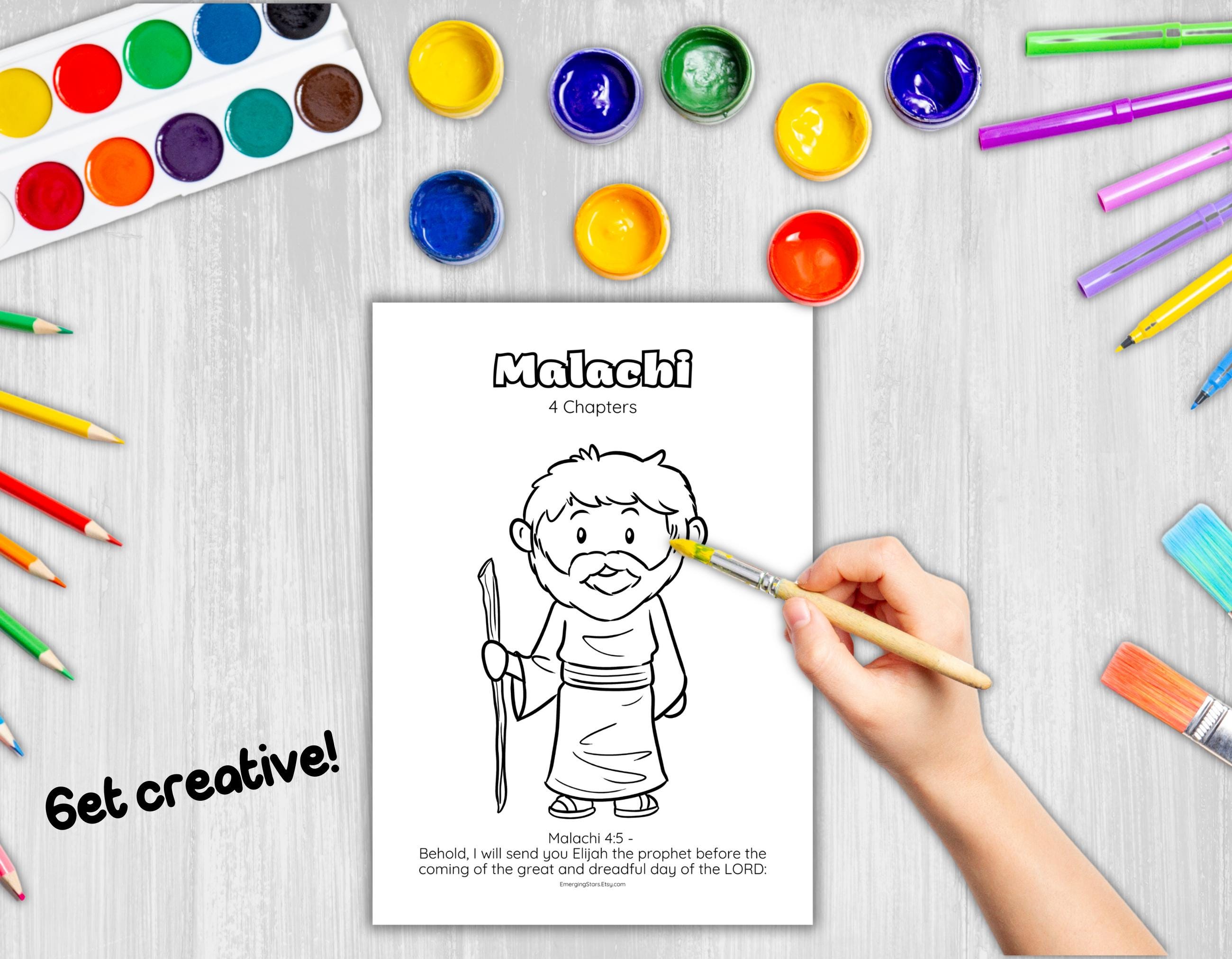 Kids Coloring in Pages Old Testament Books of the Bible Printable ...
