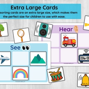 Five Senses Sorting Activity Printable/ Preschool Five Senses for ...