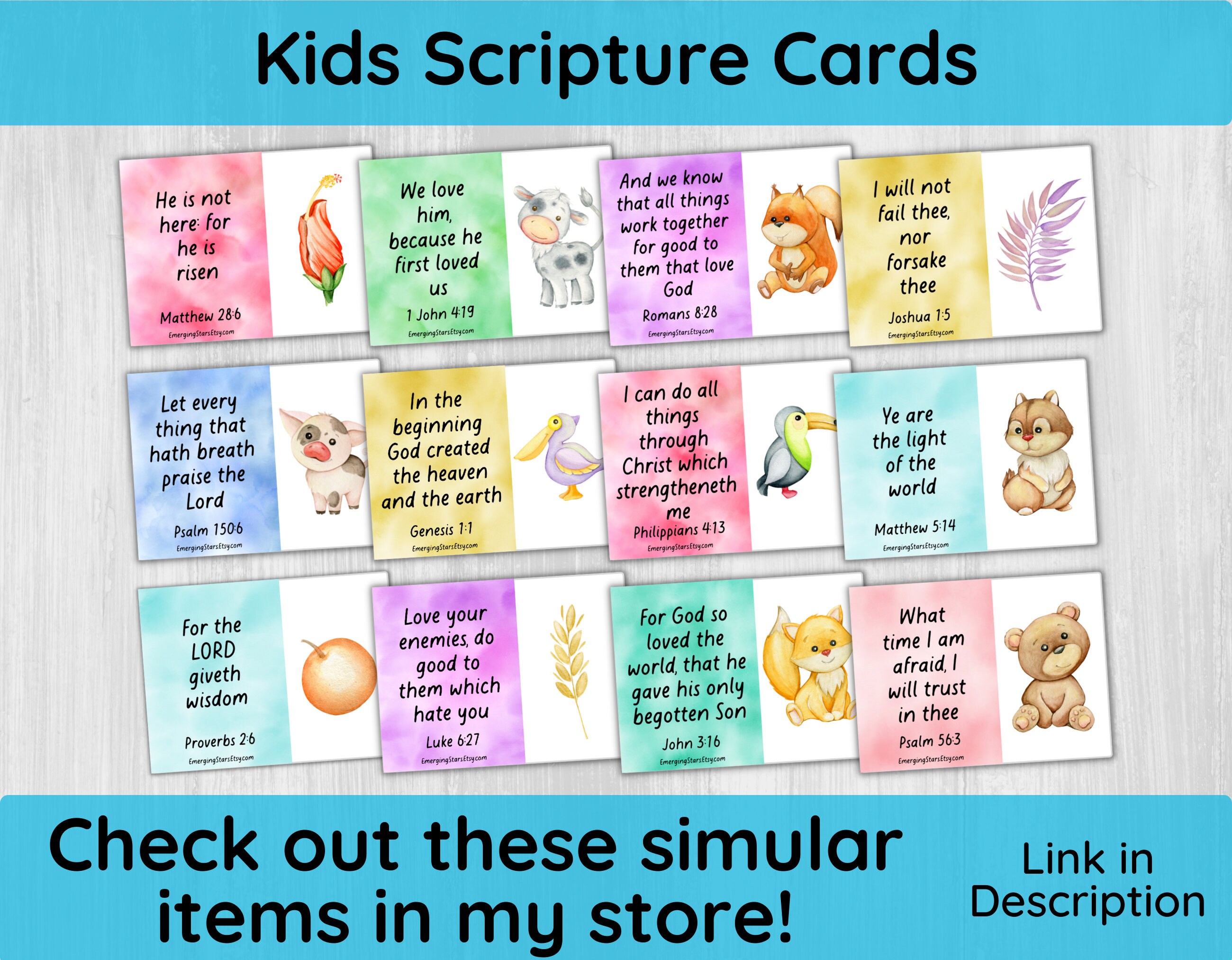 Positive Kids Affirmation Cards, Children's Cute Encouragement Notes ...