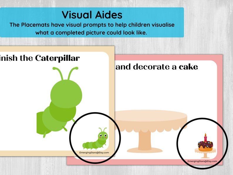 Printable Play Dough Mats for Children/ Montessori Placemats for ...