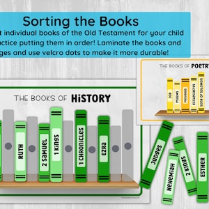 Old Testament Books of the Bible Kids Sorting Activity/ | Etsy