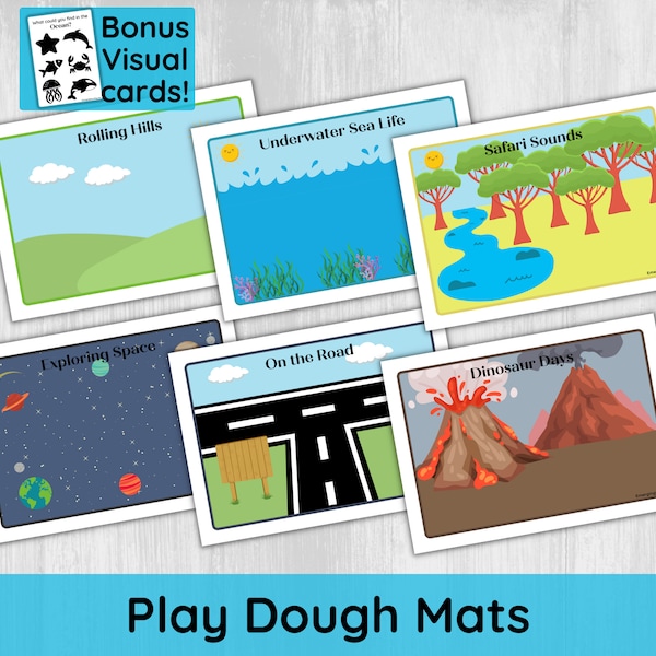 Play Dough Mats - Etsy