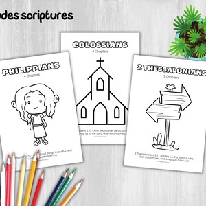 Preschool Coloring in Activity, Christian New Testament Books of the ...