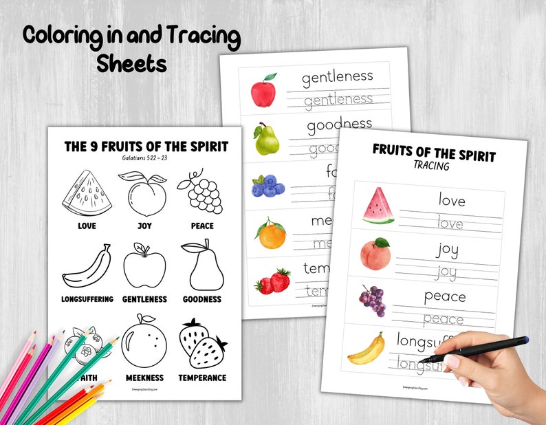 Fruit of the Spirit Kids Bible Sunday School Lesson, Christian ...