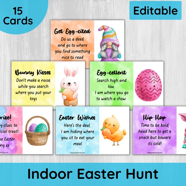 Rabbit Scavenger Hunt Printables - Etsy