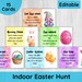Kids Easter Egg Hunt Clue Cards, Easter Scavenger Hunt, Treasure Hunt ...