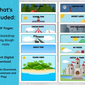 Play Dough Mats/ Toddler Play Dough Mat Activity/ Play Doh/ Montessori ...