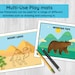 Play Dough Mats/ Toddler Play Dough Mat Activity/ Play Doh/ Montessori ...