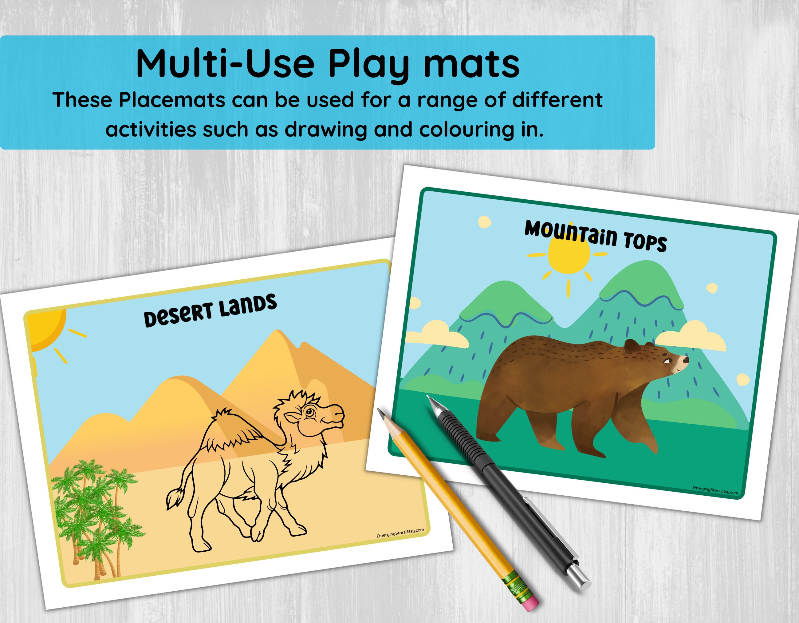 Play Dough Mats/ Toddler Play Dough Mat Activity/ Play Doh/ Montessori ...