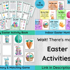 Kids Easter Egg Hunt Clue Cards, Easter Scavenger Hunt, Treasure Hunt ...