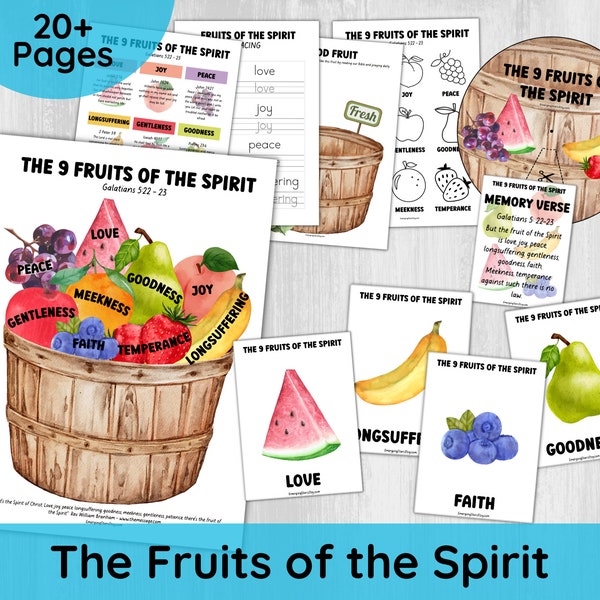 Fruit of the Spirit Kids - Etsy