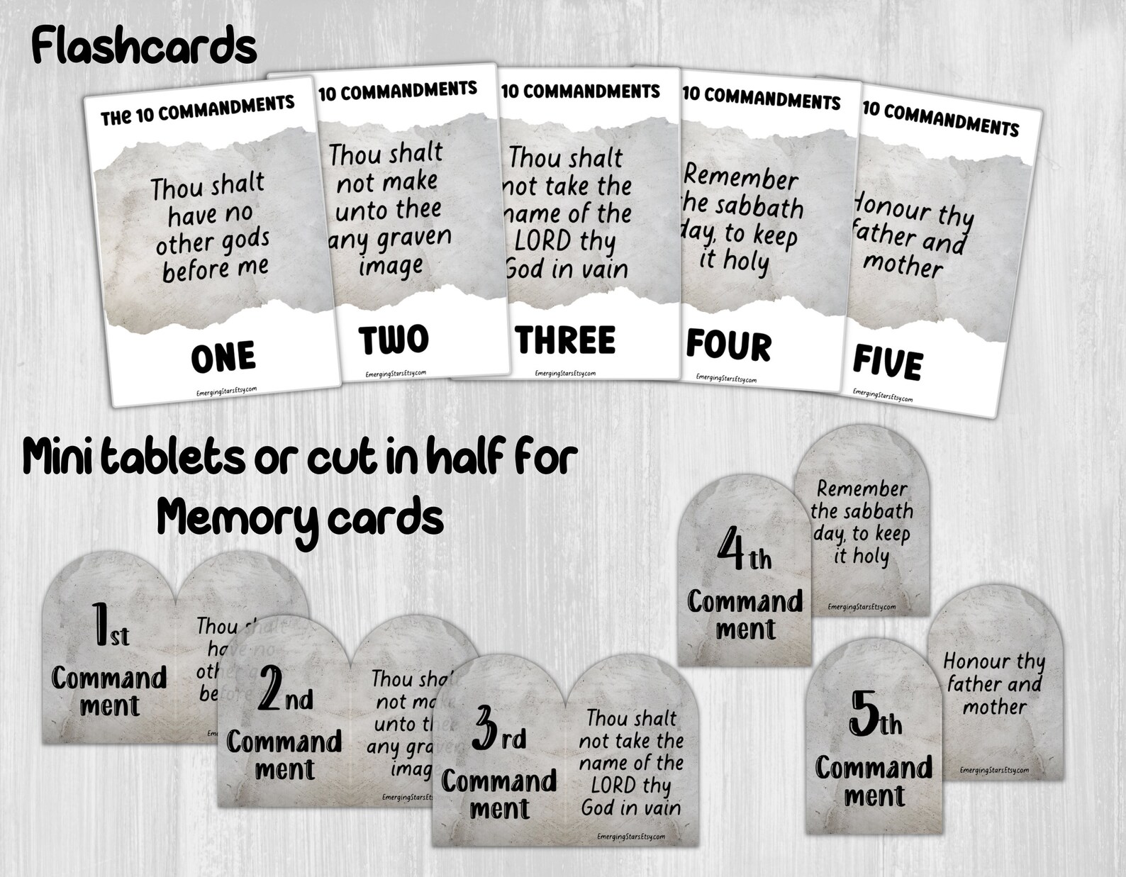 10 Commandments Moses Bible Story, Sunday School Game, Christian Kids ...