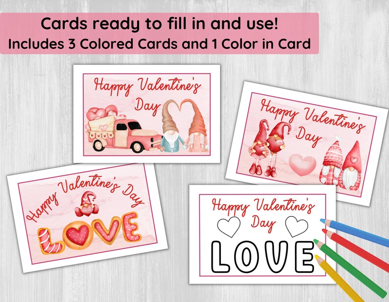 Kids Gnome Valentines Day Activities Printable/ Valentines Day Games ...