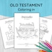Children's Coloring in Books of the Bible Bookmarks/ Printable Kids Old ...
