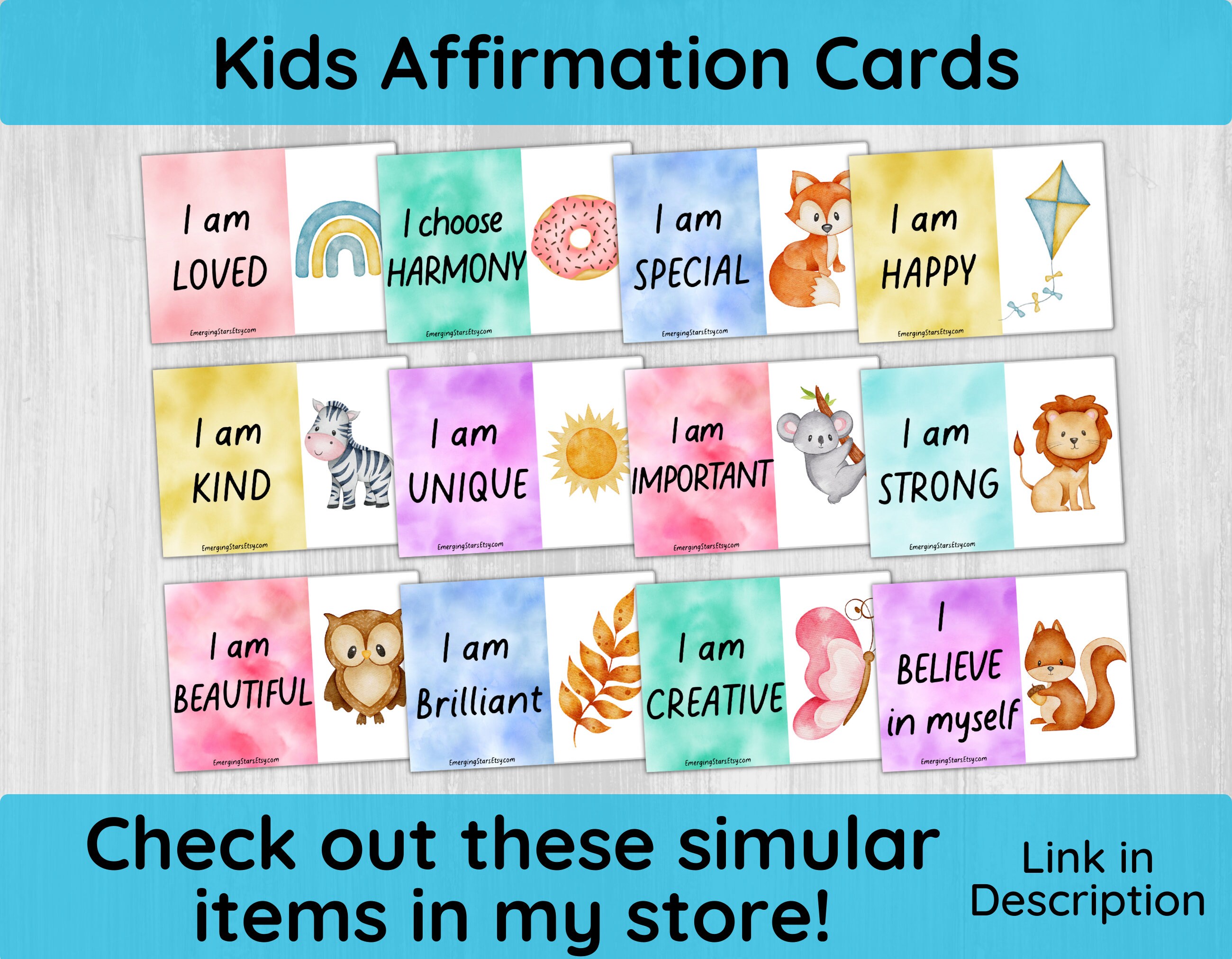 Kids Scripture Cards, Children's Bible Verse Cards, Memory Verse ...