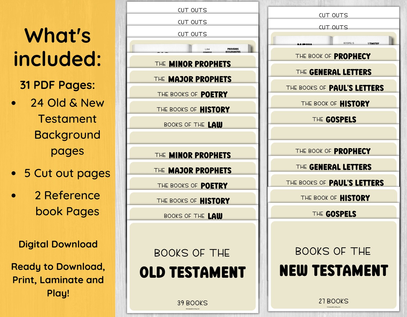 Books of the Bible Practice Game/ Learn Old and New Testament Books of ...