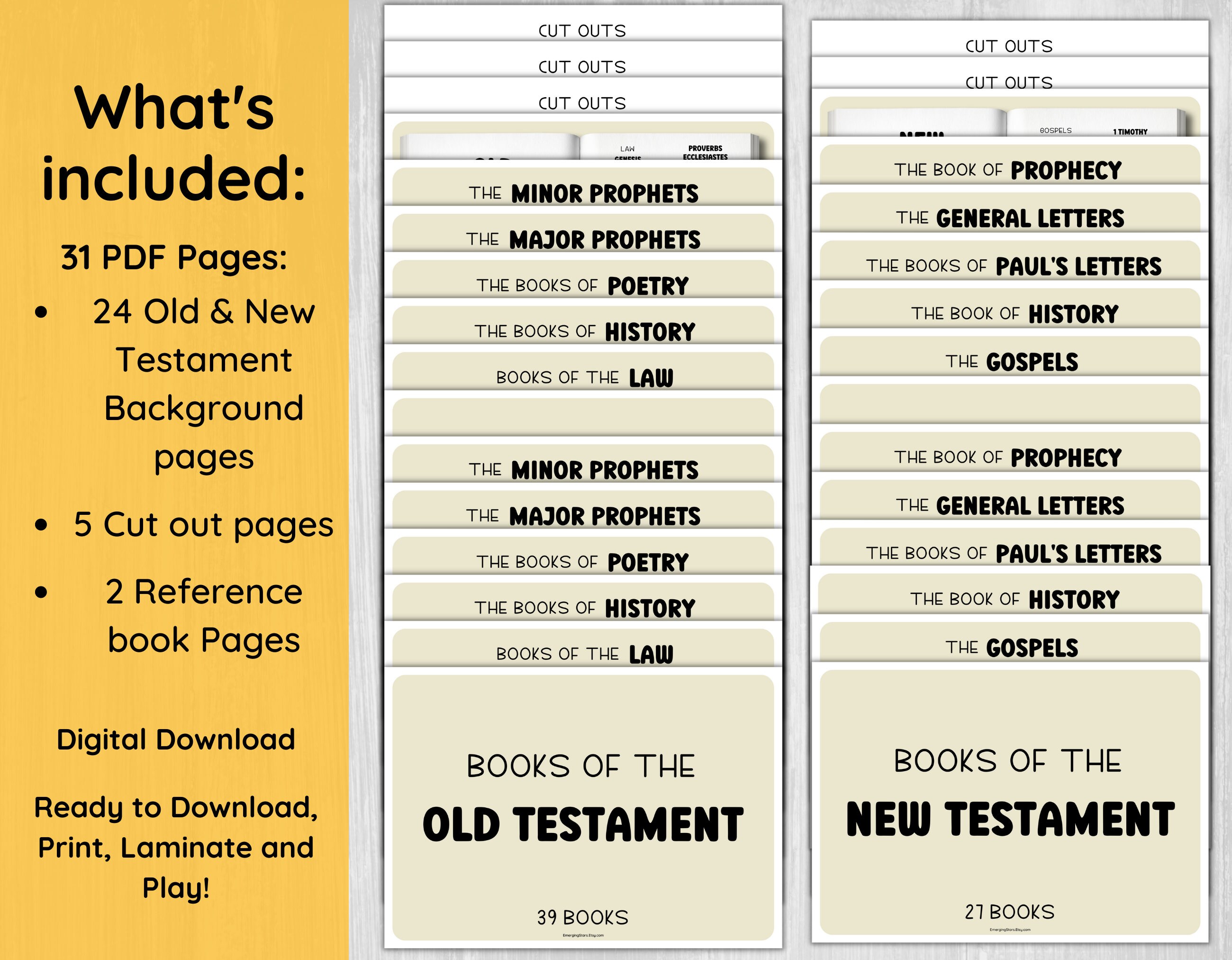 Books of the Bible Practice Game/ Learn Old and New Testament Books of ...
