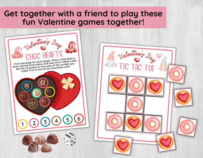 Kids Gnome Valentines Day Activities Printable/ Valentines Day Games ...