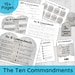 10 Commandments Moses Bible Story, Sunday School Game, Christian Kids ...