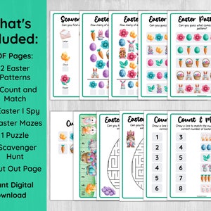 Kids Easter Games, Easter Scavenger Hunt, Easter Printable Games ...