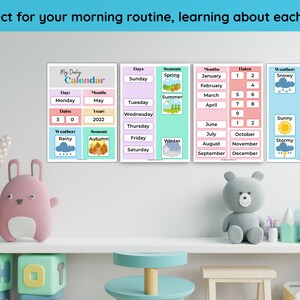 My Daily Calendar/ Montessori Interactive Calendar/ (Instant Download ...