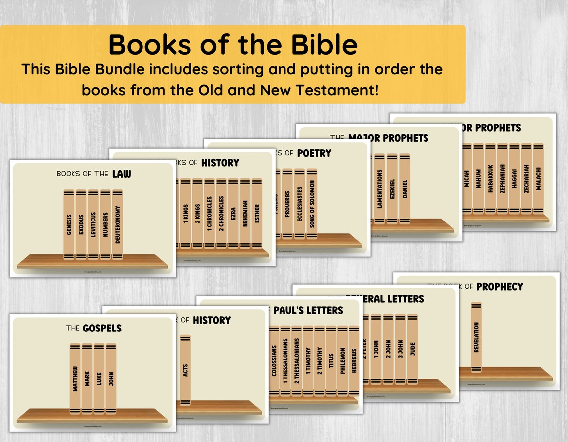 Books of the Bible Practice Game/ Learn Old and New Testament Books of ...
