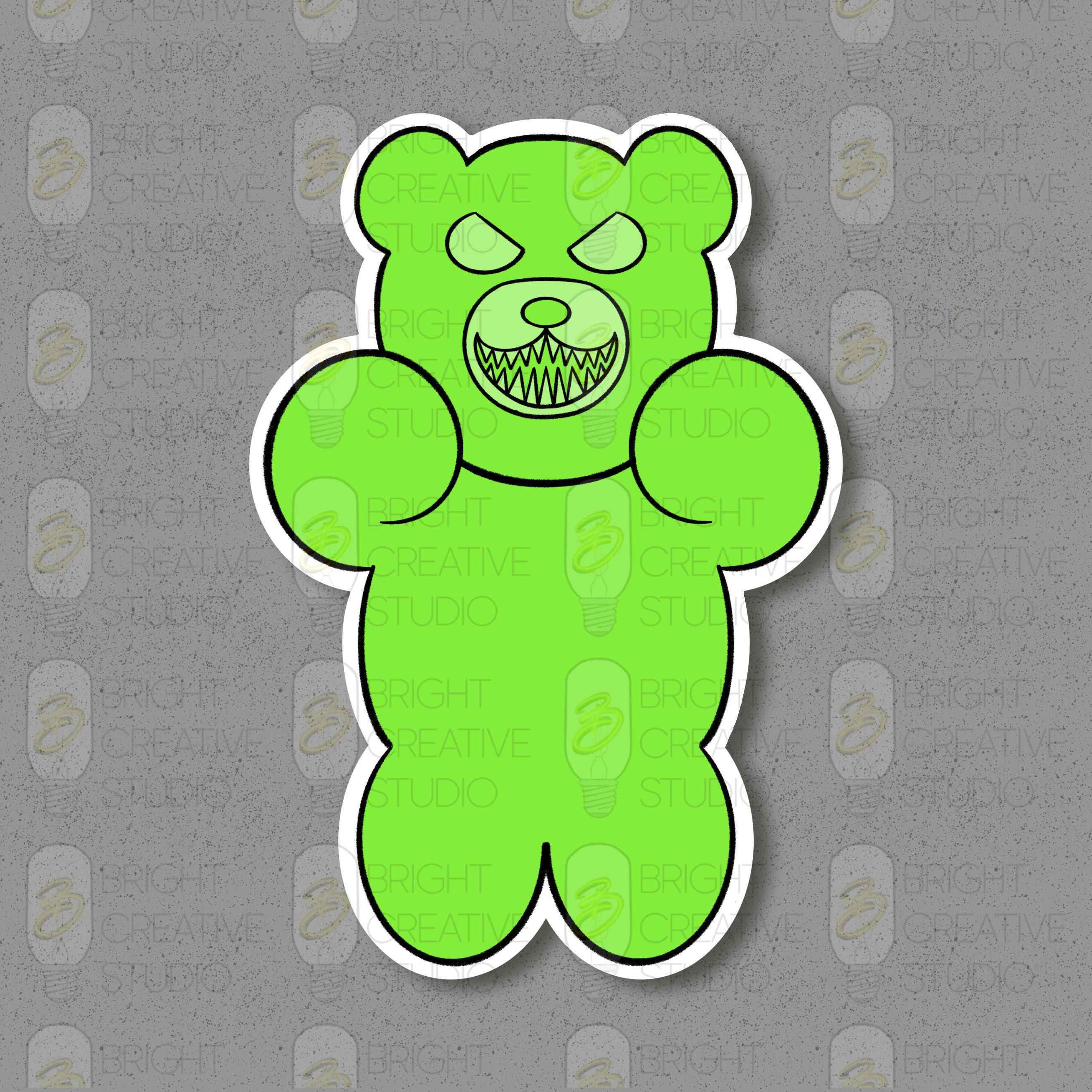 Evil Gummy Bear Drawing