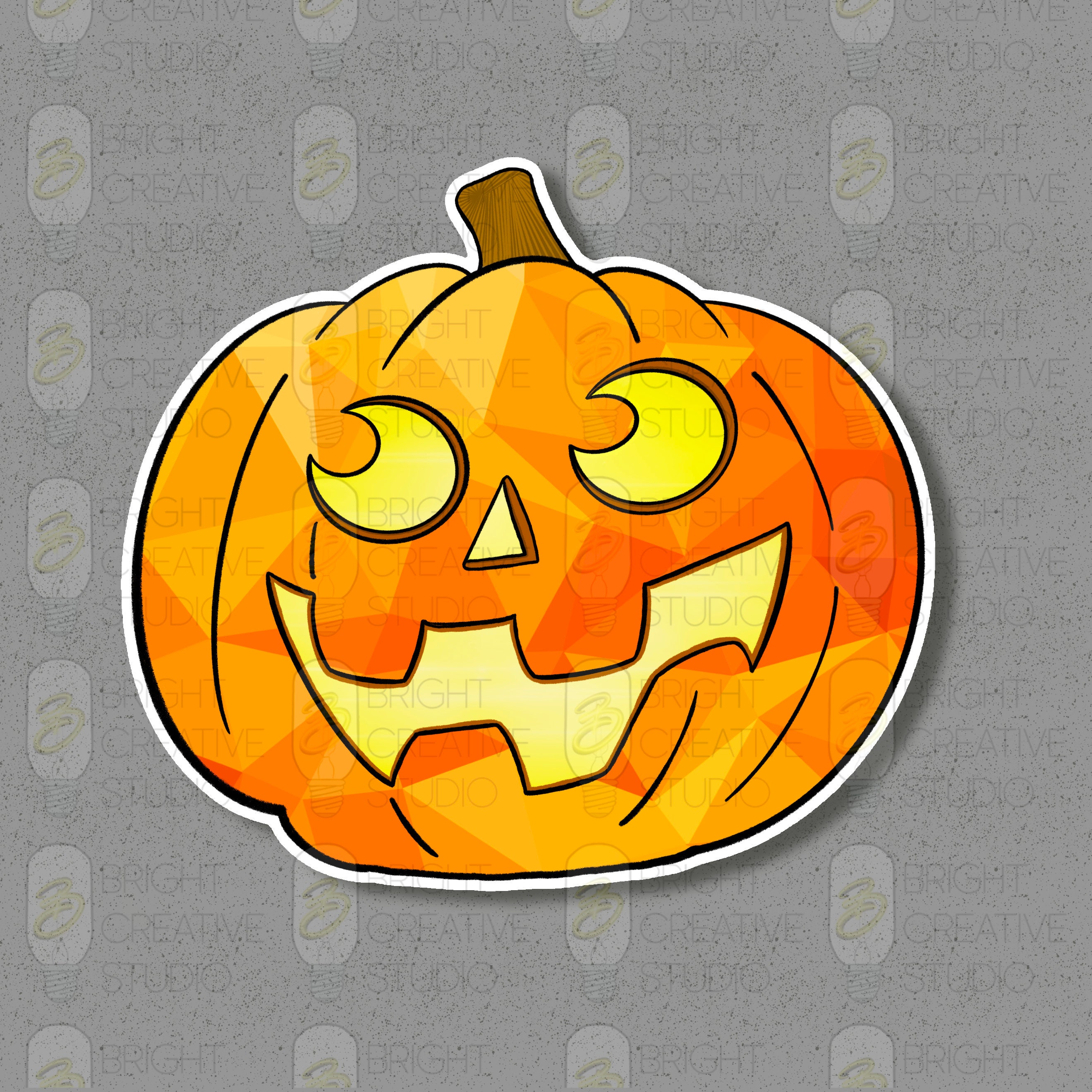 Jack O’lantern Sticker - Etsy