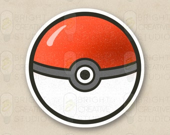 Rocket's Poke Ball Poke Ball Sticker Water Proof, Weather Proof, Vinyl ...