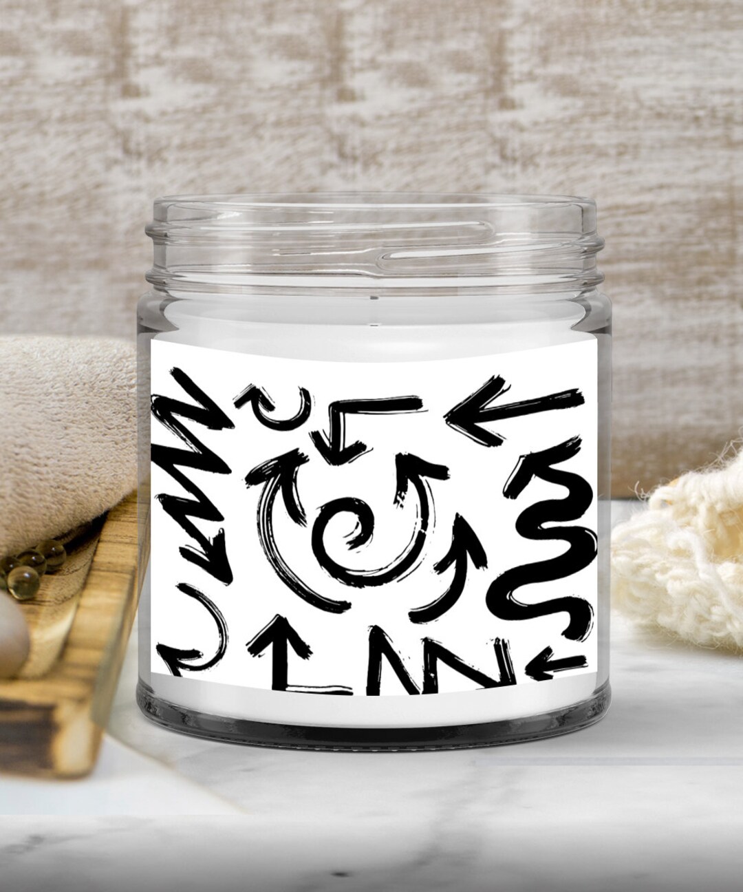 Ankara Design Afrocentric Candle - Afrocentric Gift - African Candle ...