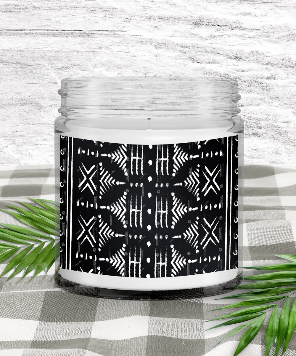 Ankara Design Afrocentric Candle - Afrocentric Gift - African Candle ...
