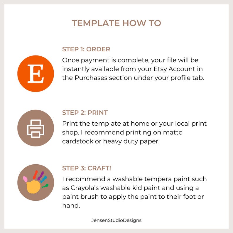 Handprint and Footprint Crafts Bundle - 18 Year-round DIY Art ...