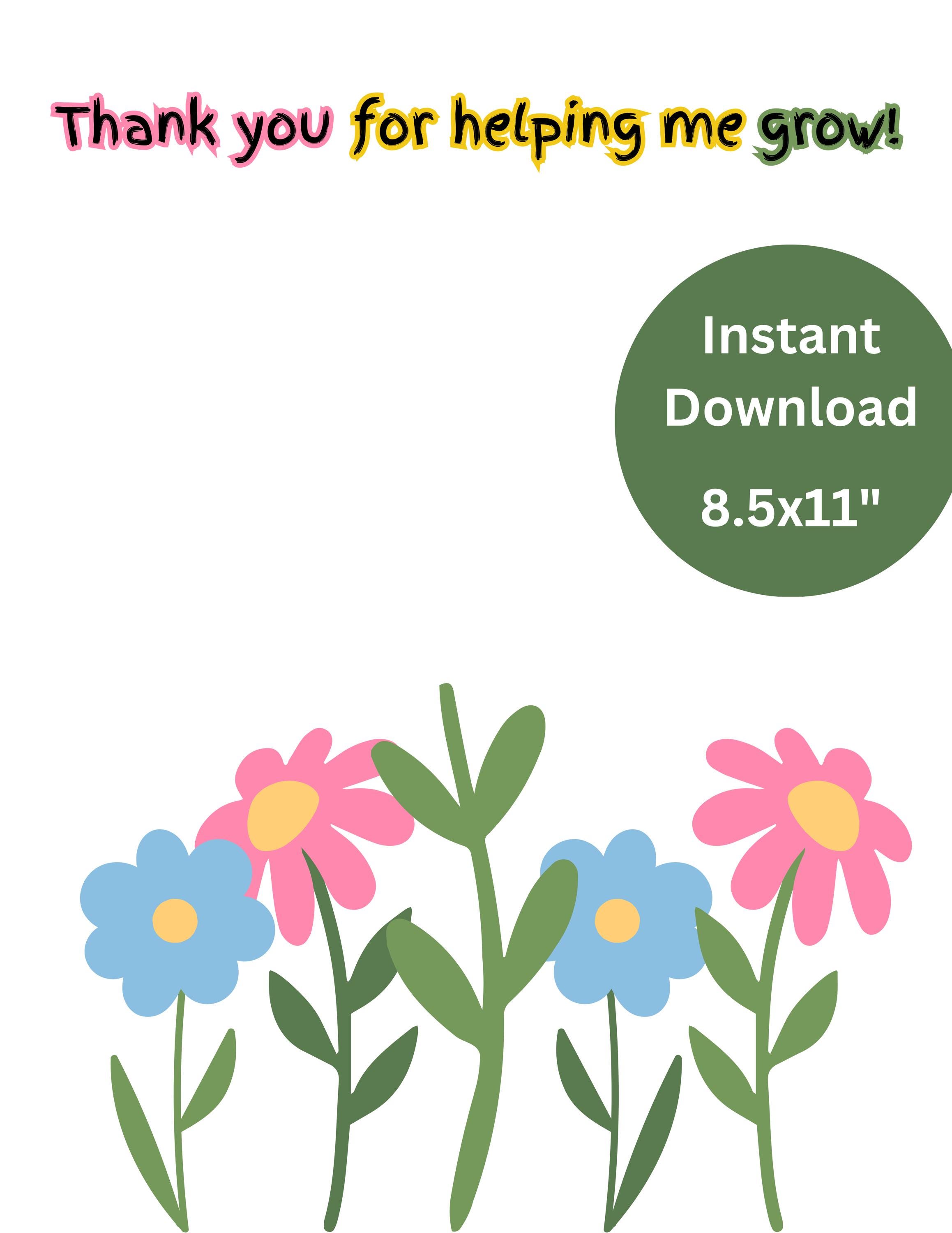 Teacher Appreciation Handprint Art: Thank You Gift (digital Download ...