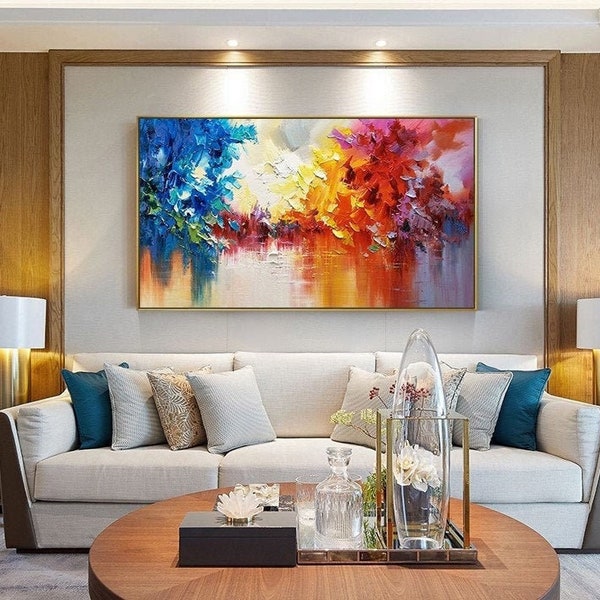 Large Bright Color Art - Etsy