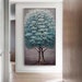 Big Blue Tree Extra Large 3D Thick Textured Modern Wall Art - Etsy