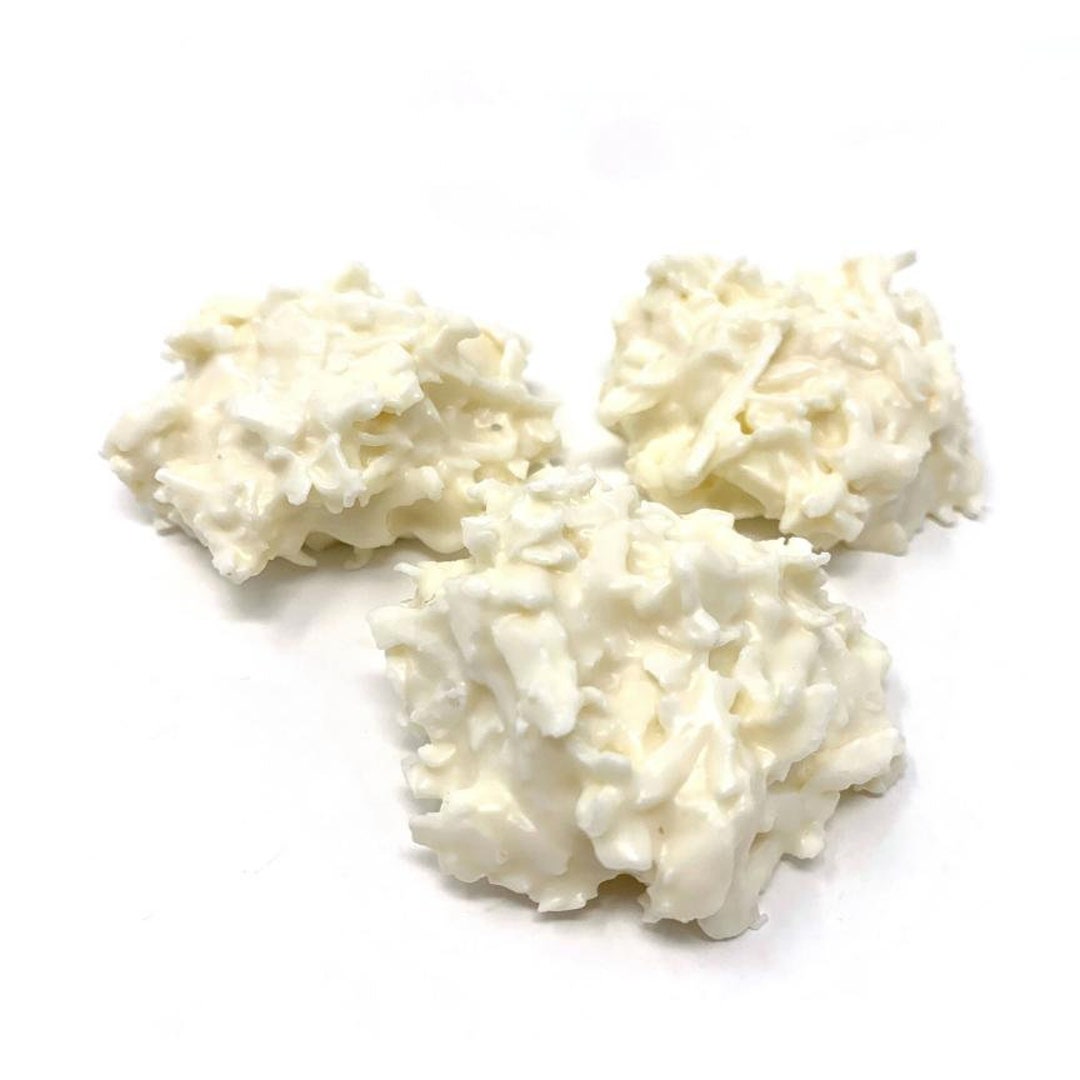 White Chocolate Coconut Clusters 1 Lb - Etsy