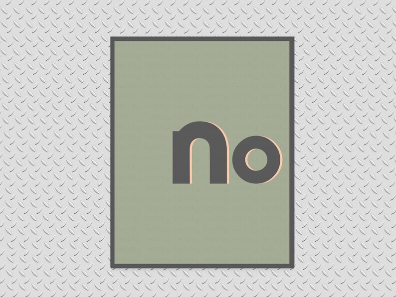 Say No Printable, Say No Print, Typography Wall Art, Typography Poster ...