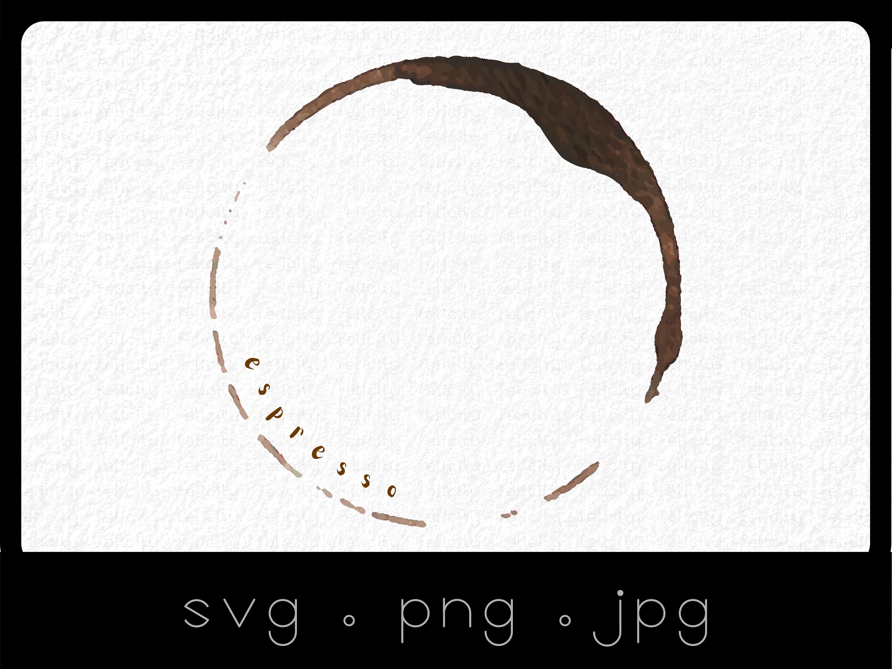 Espresso Svg, Coffee Stain Svg, Coffee Svg, Stain Svg, Wall Art, Poster ...