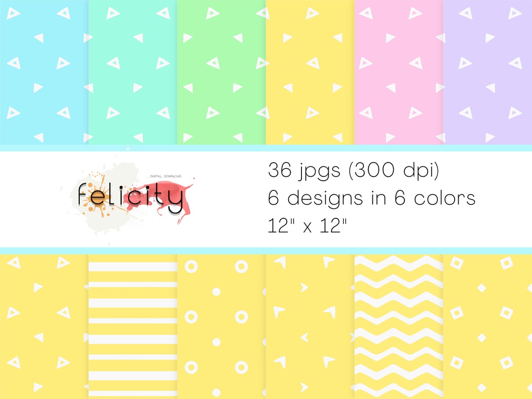 Candy Seamless Digital Paper, Digital Paper Set, Digital Paper Bundle ...